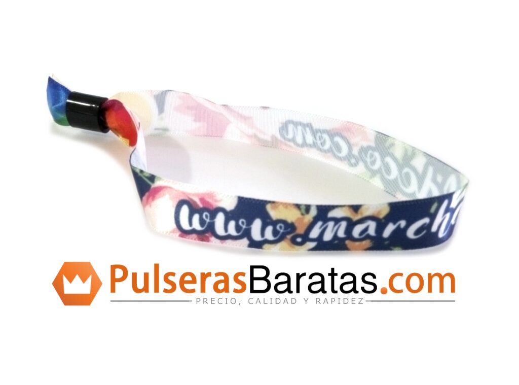 Pulseras de tela personalizadas | Pulserasbaratas.com